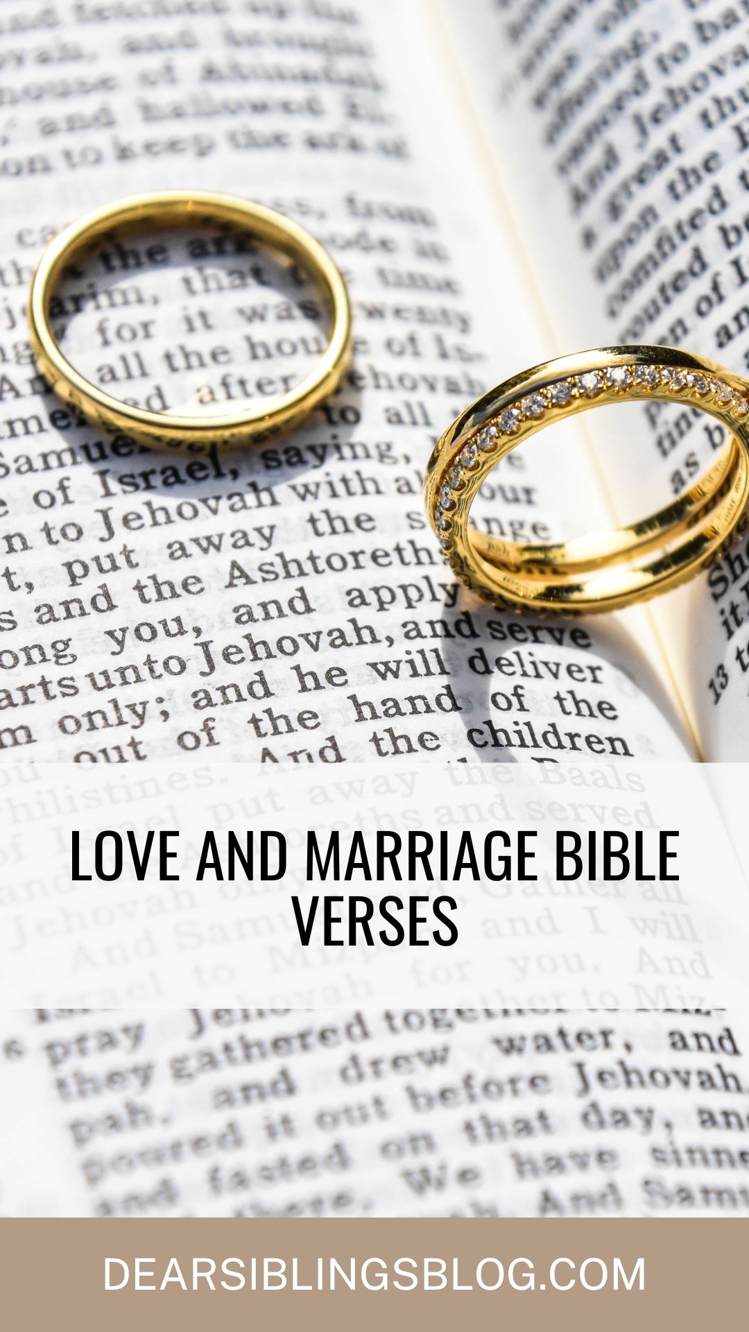 Love and marriage Bible Verses - Letters to my Dear Siblings